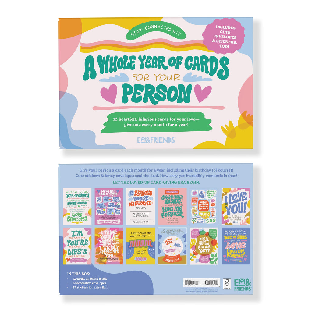 A Whole Year of Cards for Your Person 12 Assorted Greeting Cards & Env ...